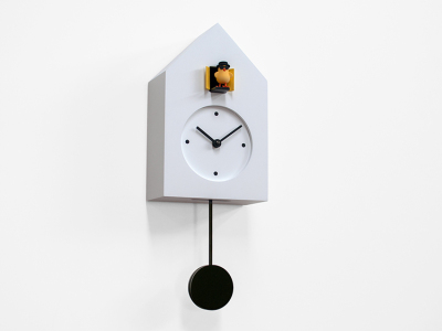 意大利Progetti钟表Freebird硬汉小鸟挂钟家居创意设计欧式进口