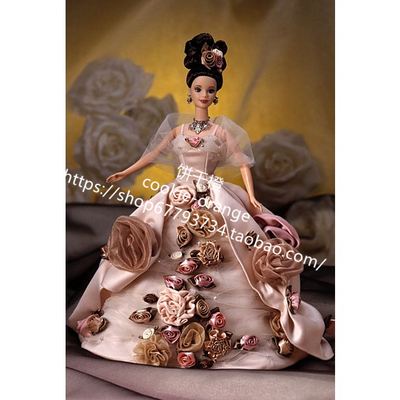 发 Barbie Antique Rose Schwarz 1996 古典玫瑰芭比娃娃