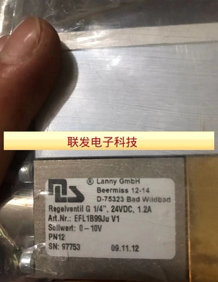 德国LANNY阀比例阀调节阀 NR.EFL1B99JU V1 97753  D-75323拍前询