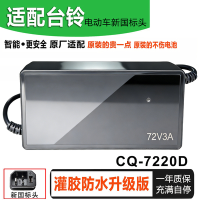 台铃电动车充电器石墨烯新国标头