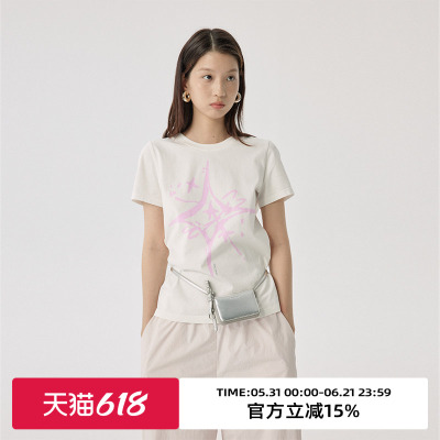 omont蛋挞家短袖休闲星星