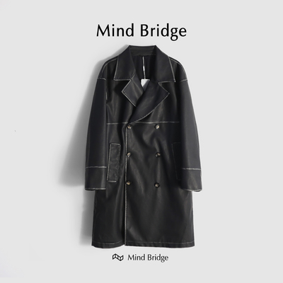 MindBridgePU皮大衣风衣防风保暖