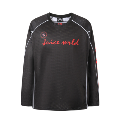 Juice WRLD秋冬新款网眼透气印花百搭球服长袖
