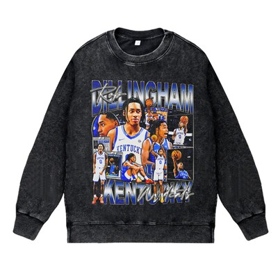 美式篮球星迪林厄姆森林狼复古vintage高街水洗圆领套头秋冬卫衣