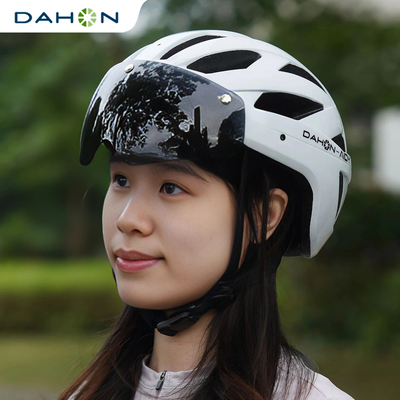 DAHON大行骑行头盔带尾灯风镜