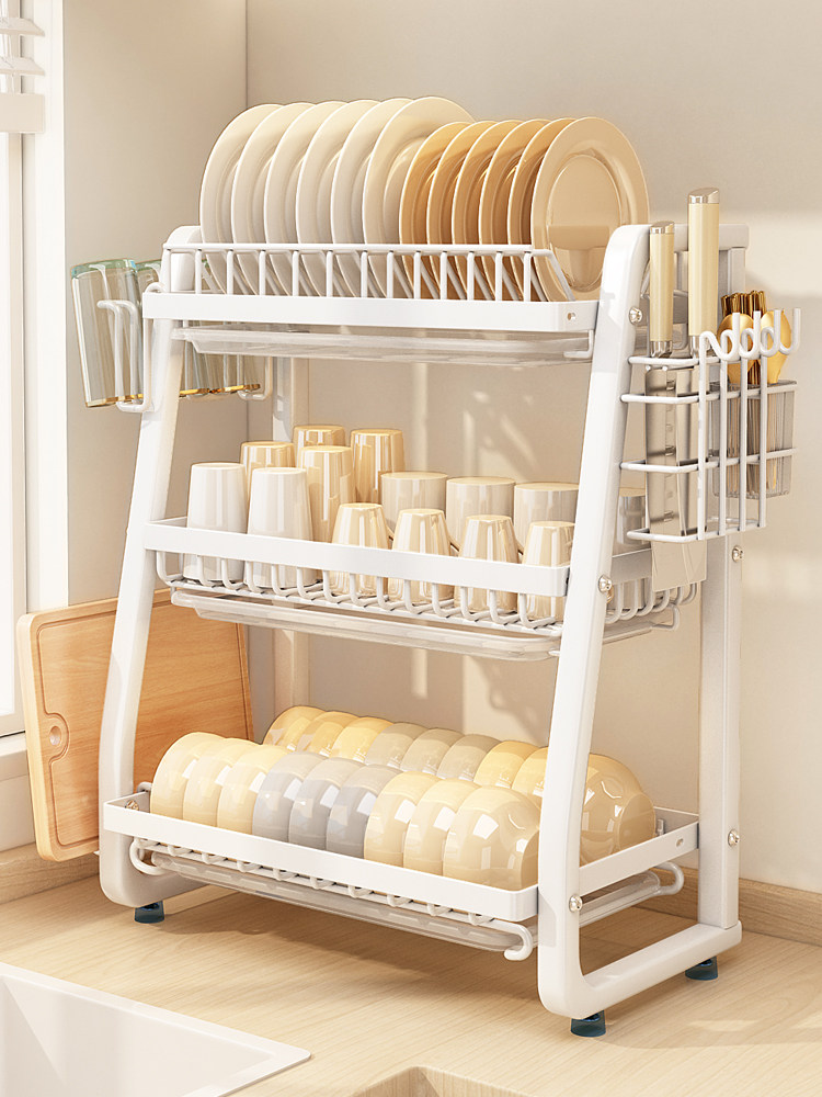 Kitchen Dish Storage Rack Storage Rack Drain Rack Drain Rack Minimalist ...