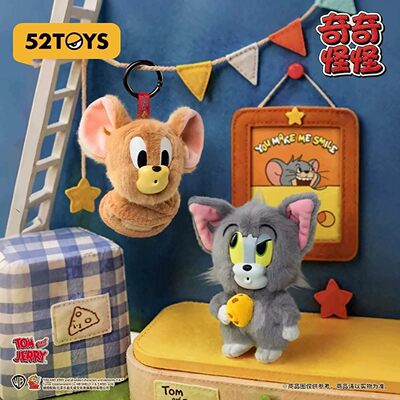 正版52TOYS猫和老鼠TOMandJERRY奇奇怪怪毛绒挂件盲盒手办礼物女