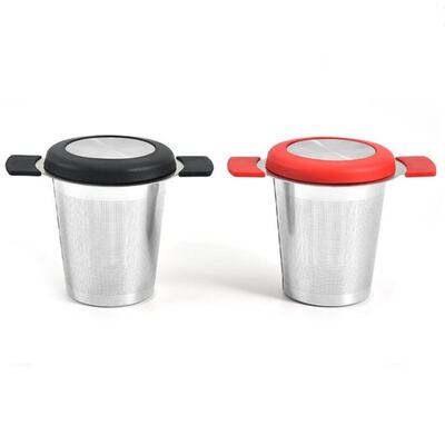 速发Stle Steel Reusable T Ifuser Basket Fie sh T St