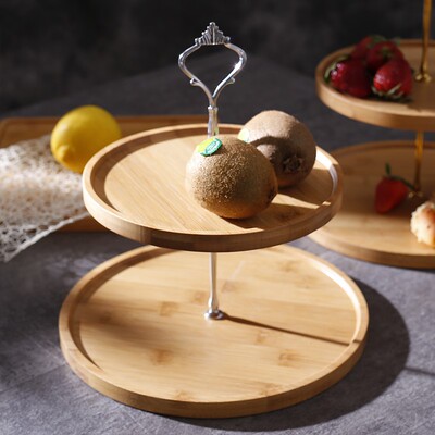速发Woode tee-ler fruit tr cady deert cake plate ra