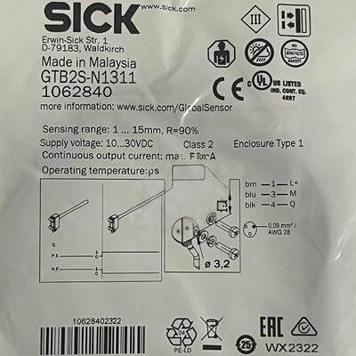 GTB2S-N1311西克光电传感器现货