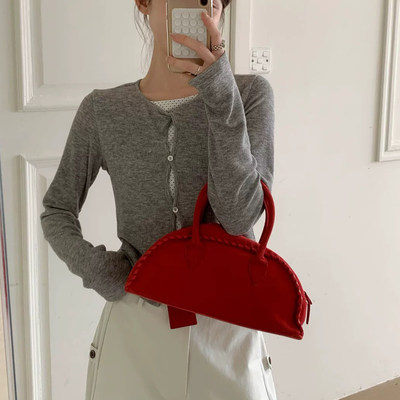 春季假两件拼接针织长袖打底T恤