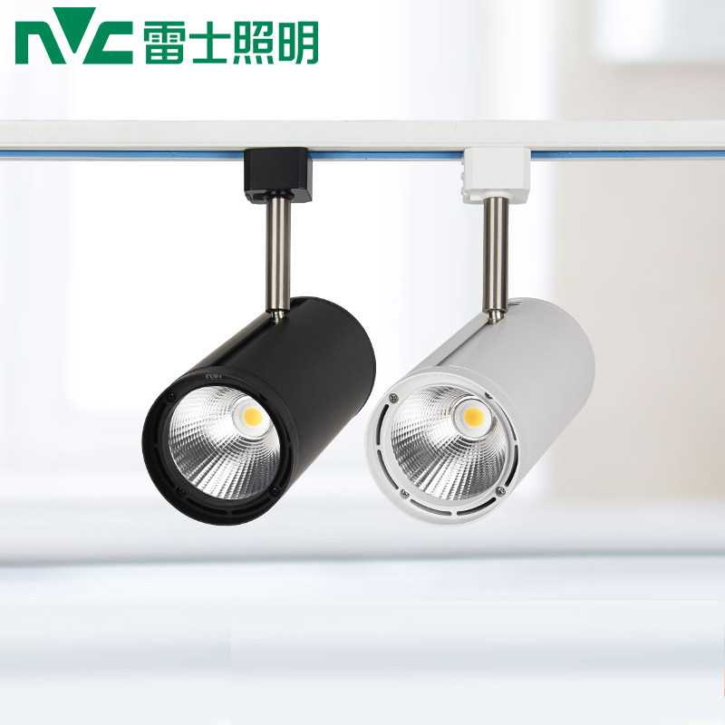 雷士照明led轨道射灯明装导轨灯大功率商业服装店铺COB射灯30W35W_虎窝淘