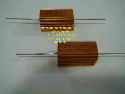 铝壳电阻器RX24-5W4ΩJ【黄金色金属铝壳电阻器】211103