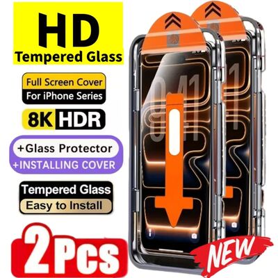 2Pcs 9H Hardness Screen Protector for IPhone 17 Promax 16 15