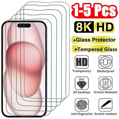 Tempered Glass Screen Protector 1-5Pcs For iPhone  X XS XR 1