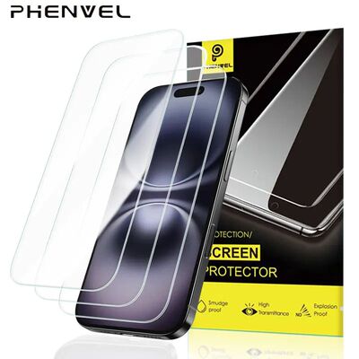 2-4pc Full Clear Tempered Glass Screen Protector For Iphone