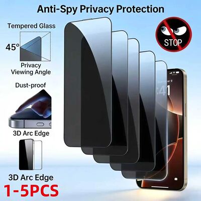1-5pcs Anti Spy Screen Protector For iPhone17 16 15 14 13 12