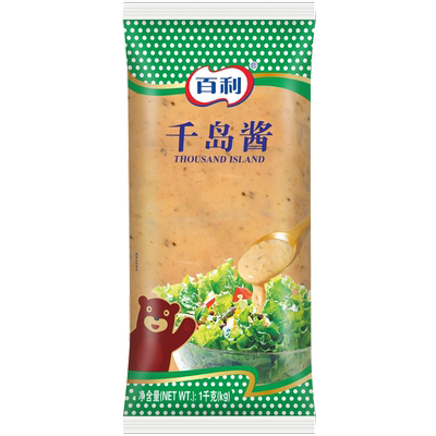 百利千岛沙拉酱1kg酸青瓜口味