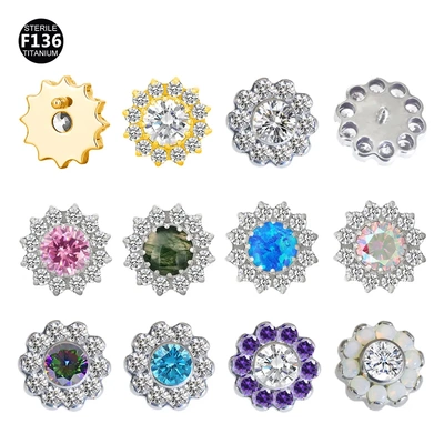 F136钛合金耳骨钉内螺纹替换头唇钉0.9内牙2025新款耳钉穿刺饰品