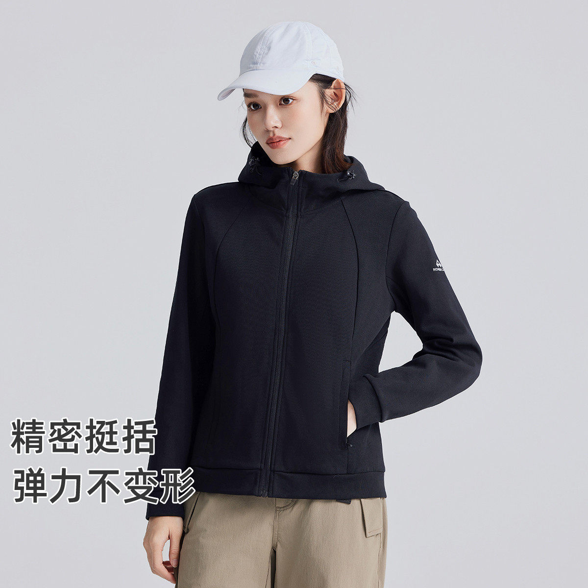 拓路者【运动外套】跑步服连帽女2026年秋季时尚简约保暖户外上衣