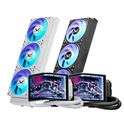 TCOMAS钛钽幻世NEOX一体式360水冷散热器6.67英寸曲面屏幕裸眼3D