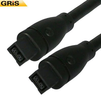 GRIS 1394B视频采集火线9转9P数据卡公母电脑声卡连接Firewire800