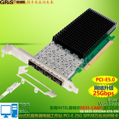 GRIS服务器台式机万兆光纤网卡