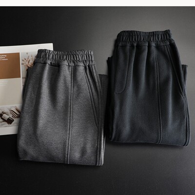 日系宽松直筒窄版阔腿裤女大码