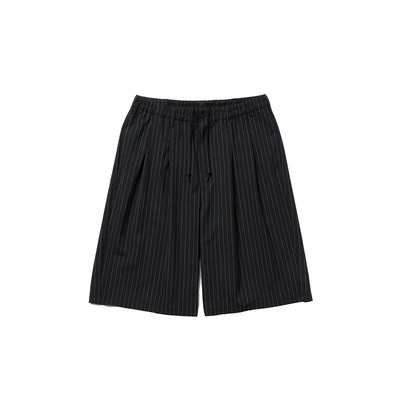 Cootie T/W 2 Tuck Easy Shorts 日产 条纹羊毛混纺 短裤