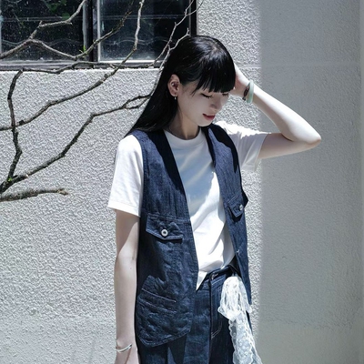 MOFAN牛仔马甲（水洗产品）MOJ571868