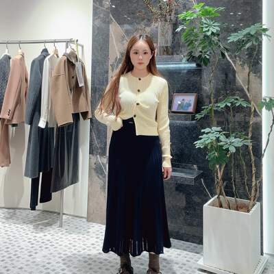 OVV女士休闲时尚针织半裙GQAZJ16004A