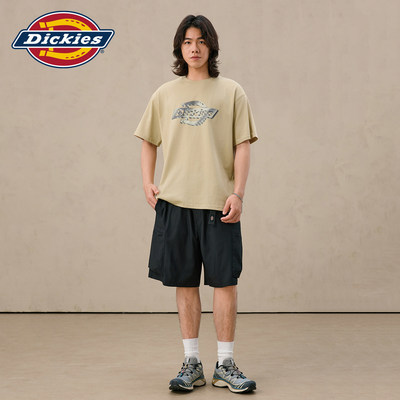 Dickies夏季马蹄铁印花T恤常规版型微弹美式休闲短袖DK0A89VC-XIN