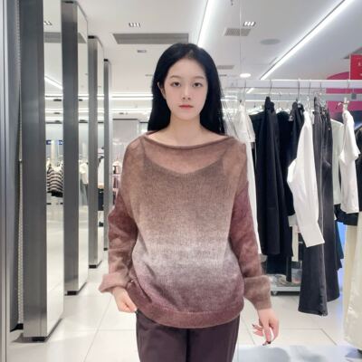 太平鸟女士休闲简约时尚线套衫A1EEF3506