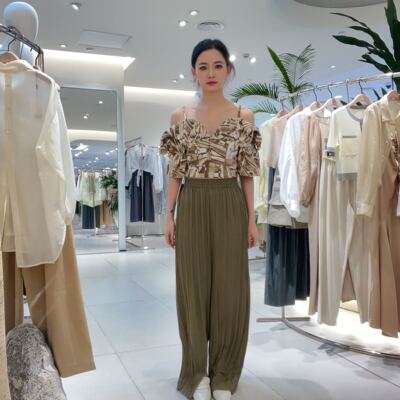 欧海一生女士简约时尚休闲裤子T5106YF16632