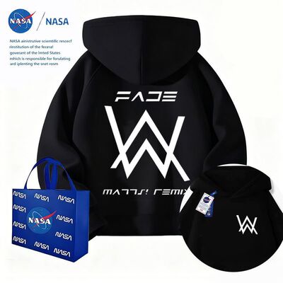 NASA艾伦沃克卫衣AlanWalker衣服行者连帽嘉豪战衣男女宽松外套