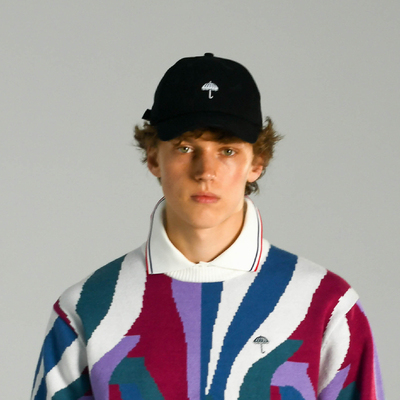 【法国】HELAS 26SP CLASSIC CAP 双色经典logo刺绣棒球帽弯檐帽