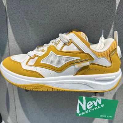 启浪特步男2024夏新款休闲运动鞋撞色经典款情侣板鞋976219310007