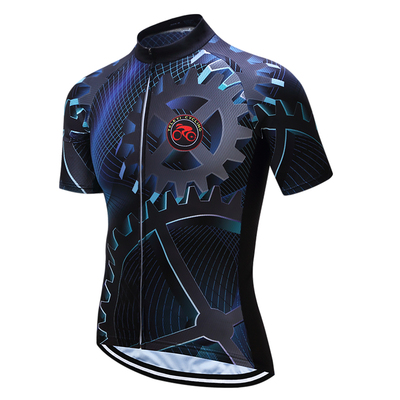 Teleyi Bike Team Men Racing Cycling Jersey Tops Bike Shirt