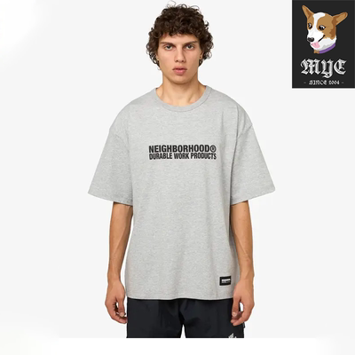 NEIGHBORHOOD SHELTECH CREWNECK 纯色印花字母宽松短袖T恤上衣