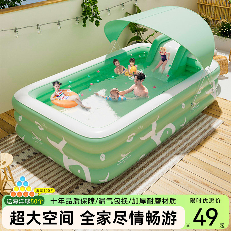 充气游泳池儿童家用户外充气泳池大型充气滑梯水池婴儿宝宝戏水池 - 小编推荐 - WePost 全民代运 - 马来西亚中国淘宝代运与集运专家
