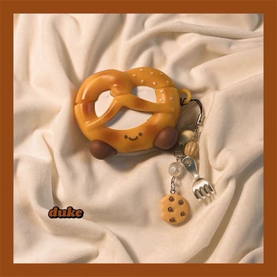 趣味仿真镂空面包适用华为Freebudsclip2保护套5/6i/se2/pro3耳机壳7i华为保护套se4