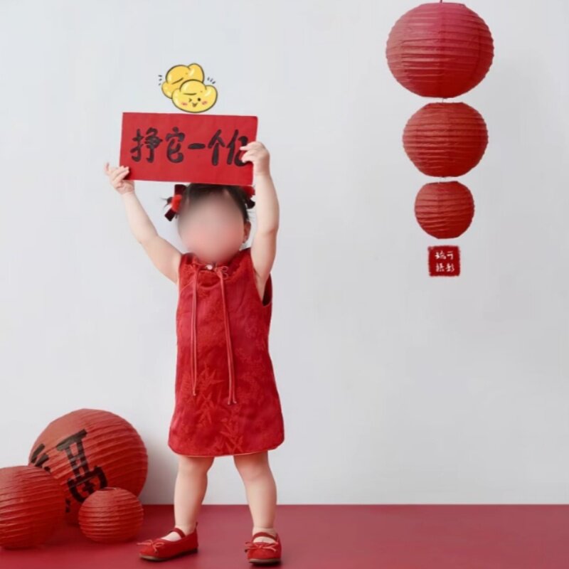 2026新年拍照道具儿童摄影背景数字宝宝节日装扮橱窗摆件影楼用品