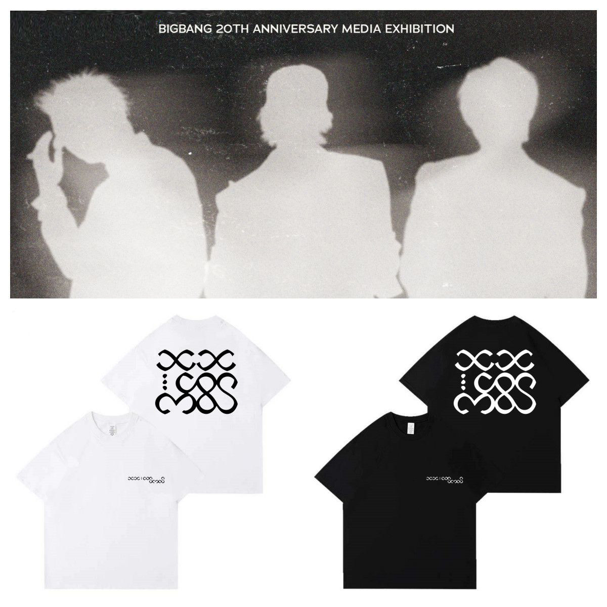 BIGBANG 20TH ANNIVERSARY首尔媒体展览周边同款印花纯棉短袖T恤