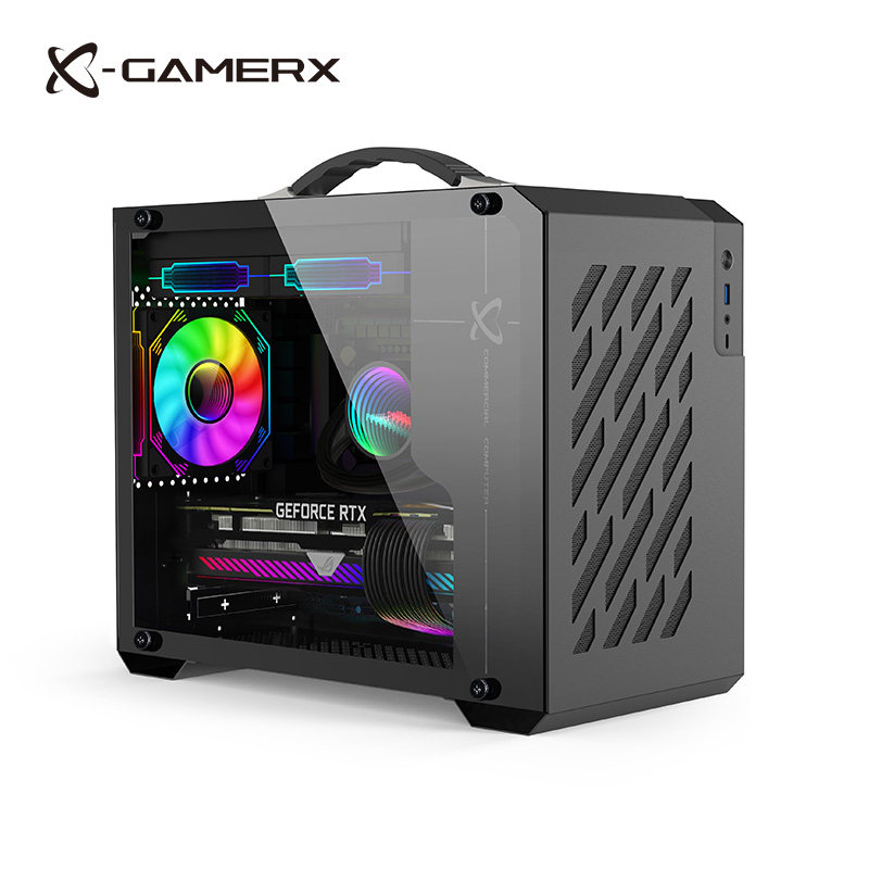 未知玩家X200手提式MATX紧凑型240水冷ITX侧透TYPE-C电脑主机箱
