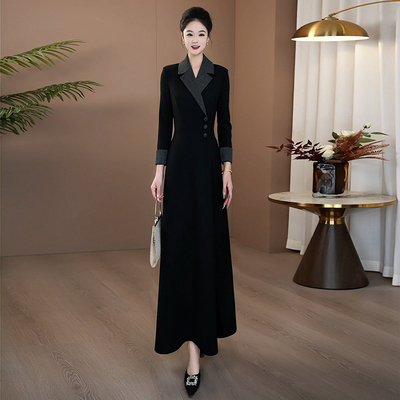 巨好看的早秋连衣裙超长