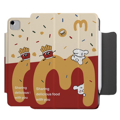 【可拆卸x磁吸拆分】2024新款字母狗适用苹果平板pro11/13寸ipadair6搭扣10软带笔槽matepad10.8透明壳9防弯4