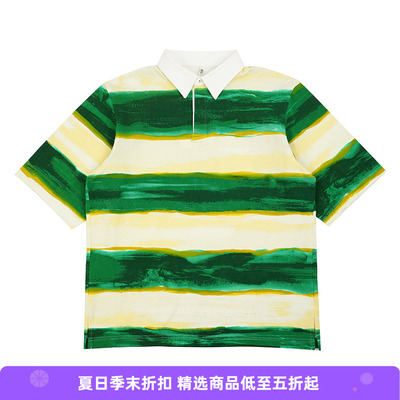 KHOKI油画印花短袖POLO衫