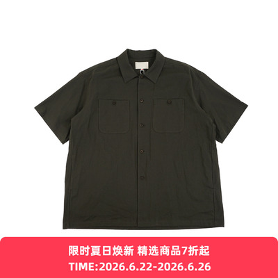 YOKO SAKAMOTO UTILITY S/S SHIRT 军事风宽松短袖衬衫
