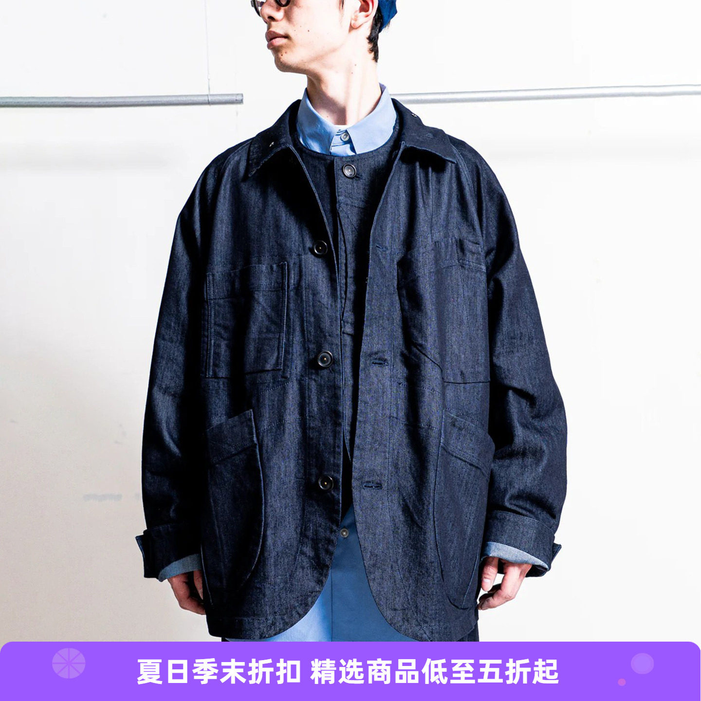 WFELD FlexDura Denim Coverall 机能性轻量牛仔工装夹克外套