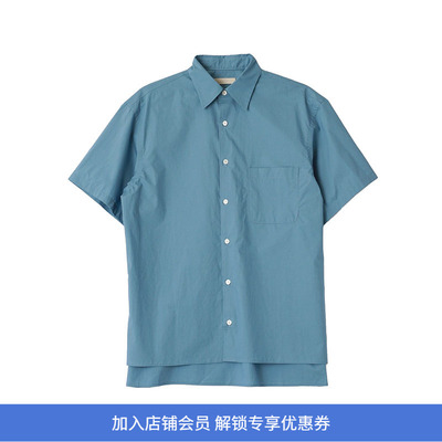 YOKE高支棉经典款短袖衬衫